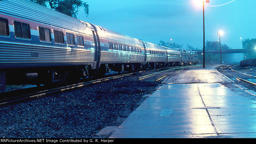 Northbound Crescent, train #20 makes its Lynchburg stop on #2 for the time being